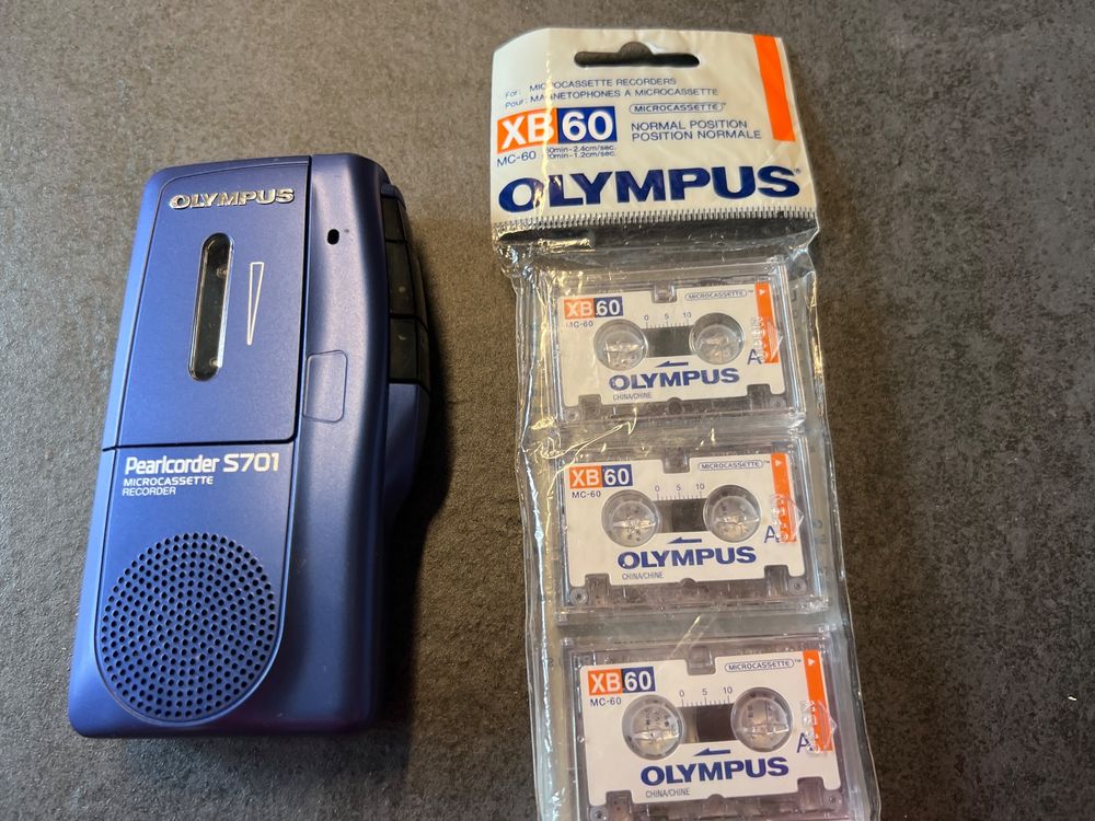 Dictaphone olympus s701 avec 3 microcassette vierge | Kaufen auf Ricardo