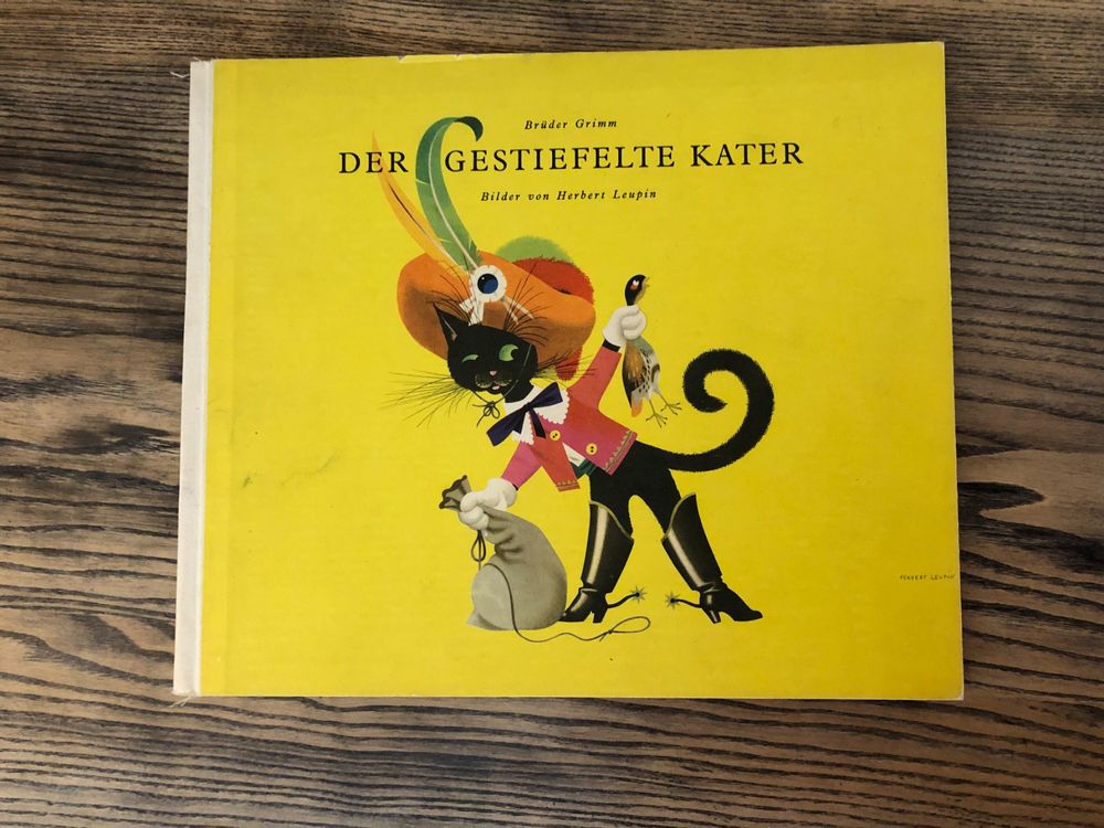 Vintage Kinderbuch der gestiefelte Kater 1. Auflage Leupin (Gebraucht ...