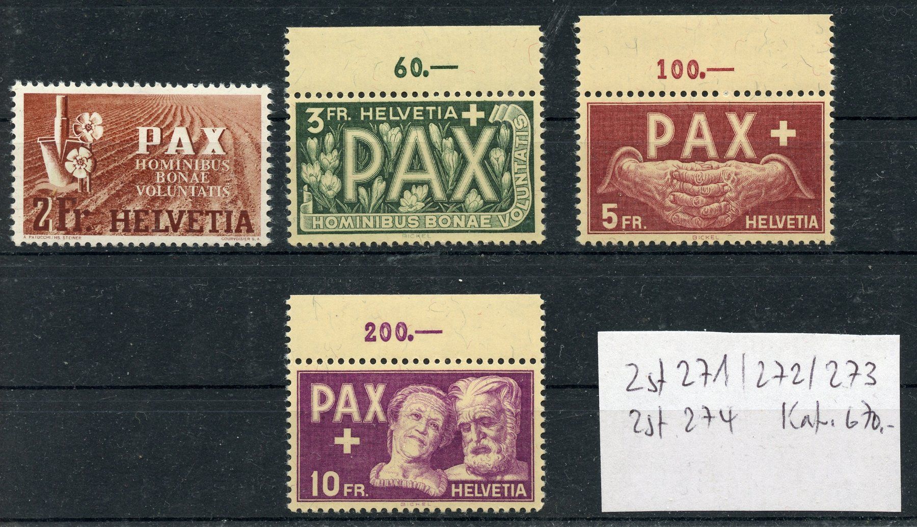 1 Lot Pax postfrische Werte - Katalog CHF 670.-- (Gebraucht) in Steffisburg für CHF 50 – mit ...