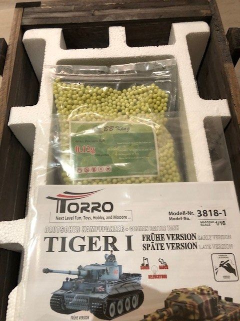 RC Panzer TORRO German Panzer 6 Tiger 1 BB 1:16 RTR Metall (Neu (gemäss ...