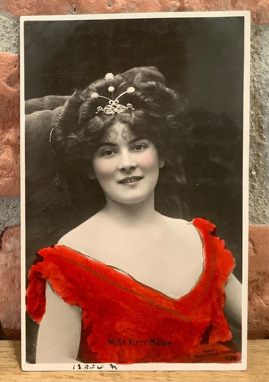 1906 - Antike Foto AK MISS KITTY MASON aus England (Gebraucht) in Root ...