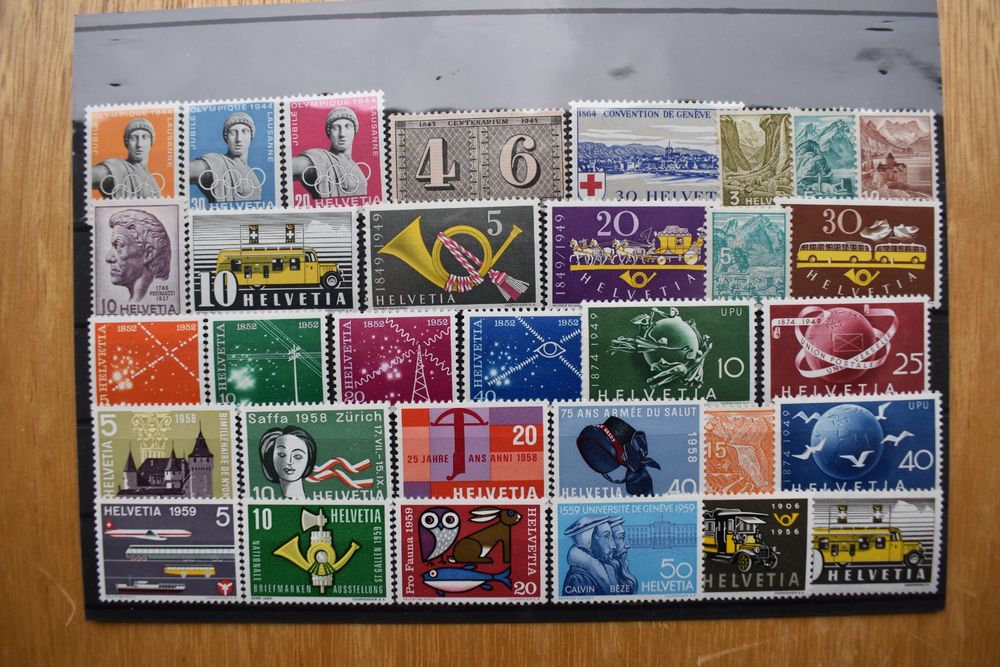 Postfrische Sammlung auf Karte. (Neu (gemäss Beschreibung)) in Bettingen für CHF 4 – mit ...