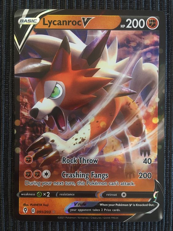 Pokemon Lycanroc V Evolving Skies Englisch | Kaufen auf Ricardo
