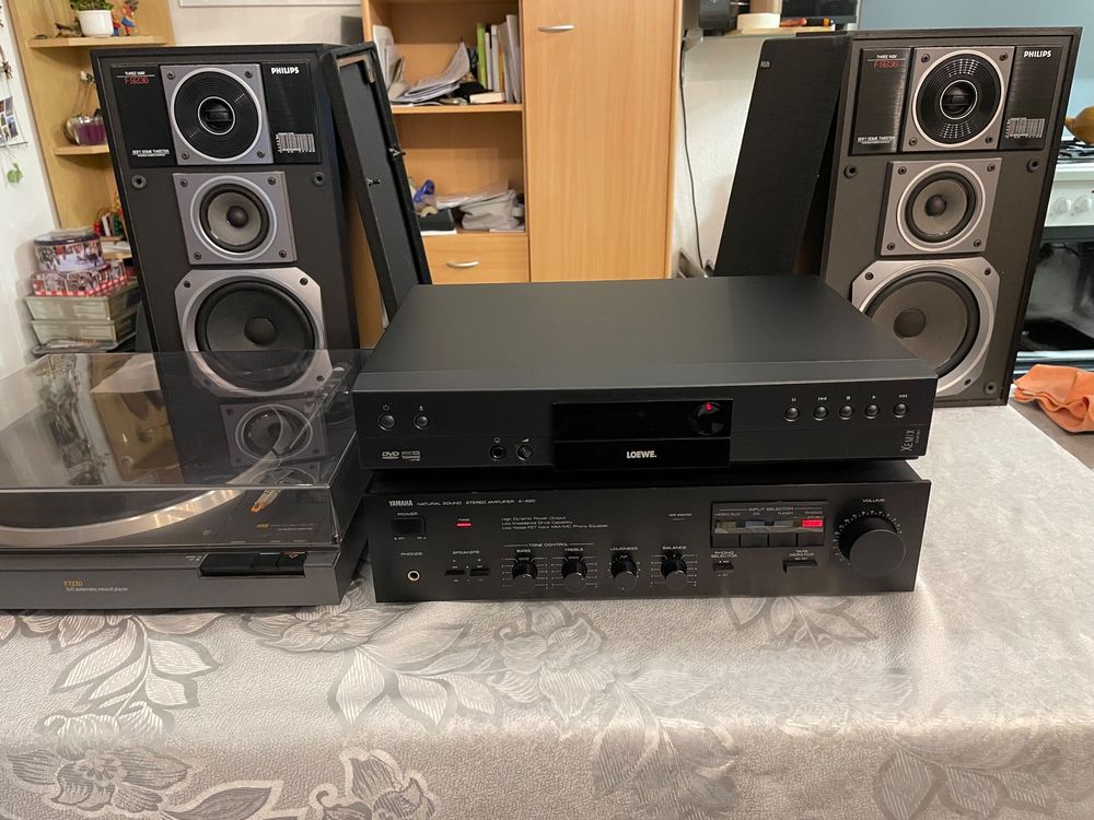 Stereoanlage - Plattenspieler / DVD/CD-Player / Verstärker.. (Gebraucht ...