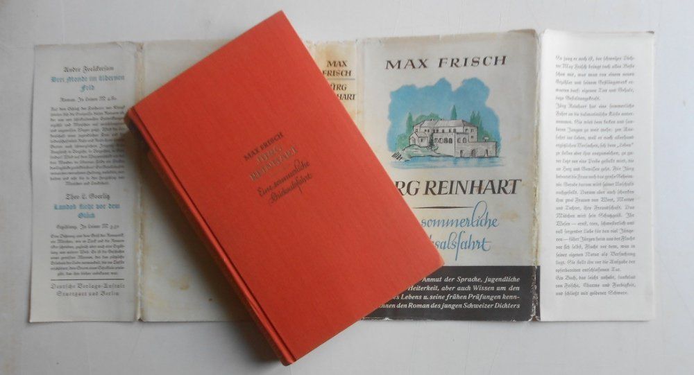 Max Frisch. Jürg Reinhart... Erste Publikation von 1934. (Gebraucht) in Basel für CHF 90 – mit ...