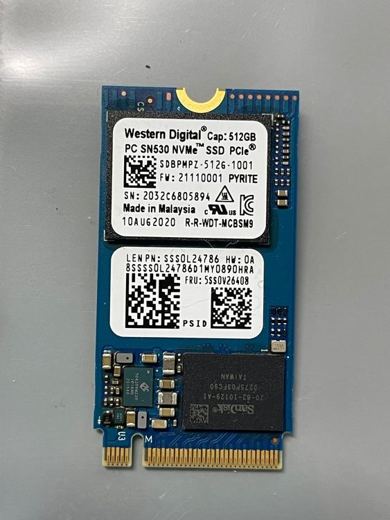 WD Western Digital 512GB PC SN530 NVMe M.2 2242 (Gebraucht) in Agno für CHF 21 – mit Lieferung ...