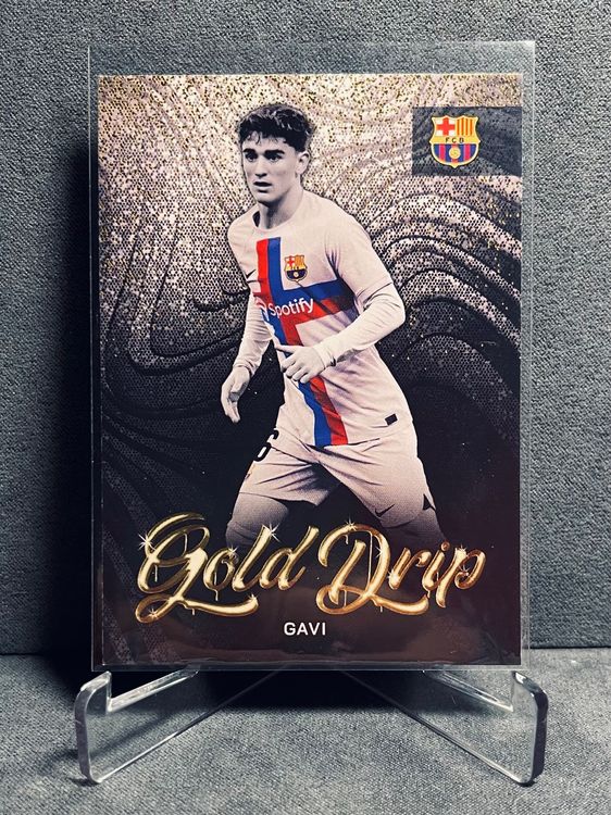 2022-23 Topps FC Barcelona Team Set Gavi Gold Drip (Gebraucht) in ...