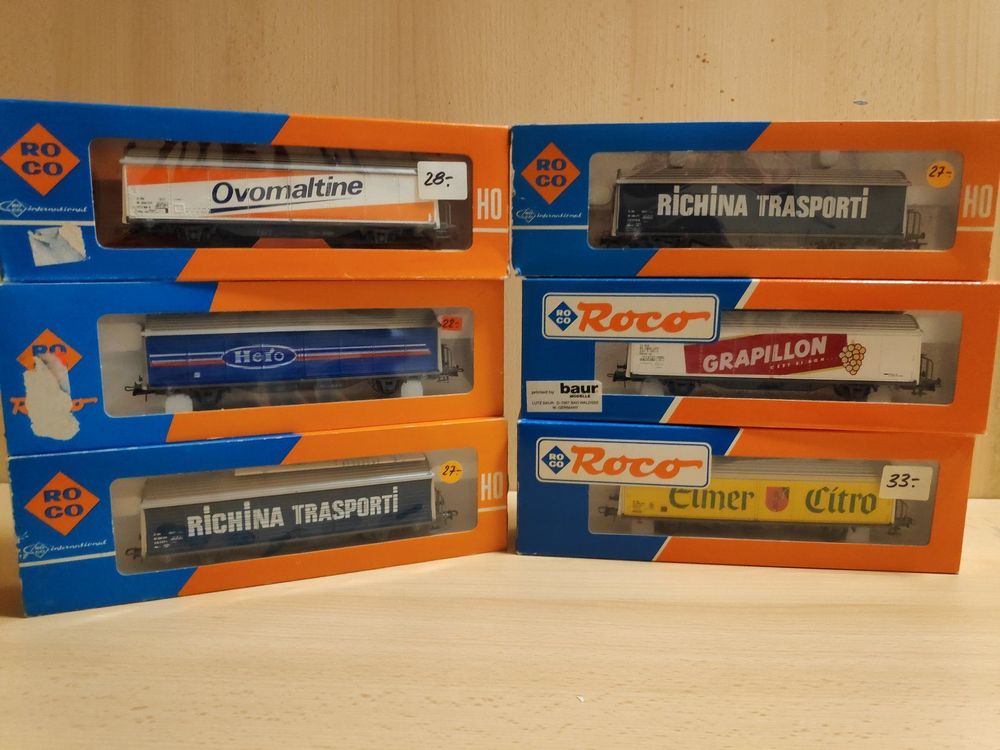 Roco gedeckte Güterwagen 6 Stück | Kaufen auf Ricardo