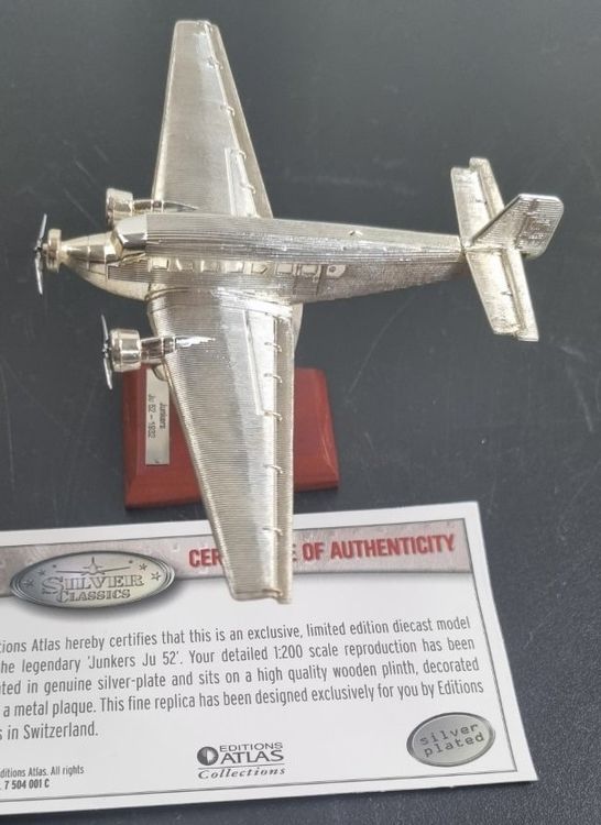 Model Junker JU 52 von 1932 Metall (Gebraucht) in Flums für CHF 14 ...