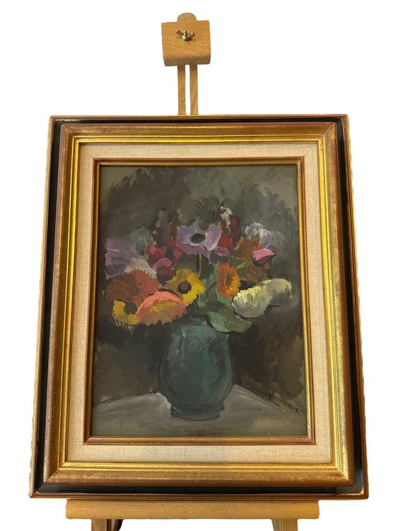 Peinture à l'huile sur panneau, signature illisible (Gebraucht) in St-Maurice für CHF 10 – mit ...