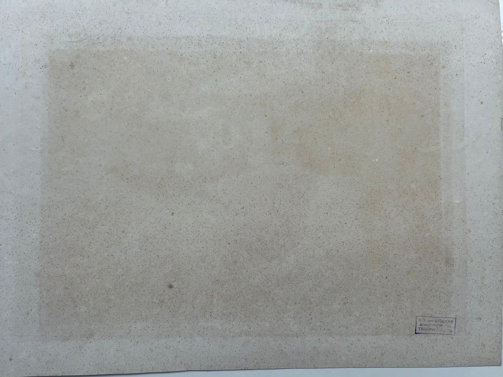 Alexandre Calame (1810-1864) Lithographie mit Stempel (Gebraucht) in ...