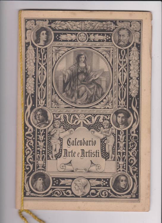 calendrier italien calendario "Arte e Artisti italiani" 1910 (D ...