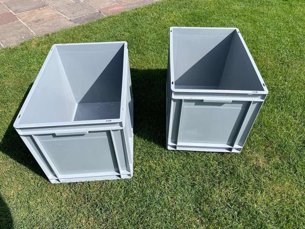 2 UTZ Rako Boxen, grau, 40 x 60, 41 cm hoch | Kaufen auf Ricardo