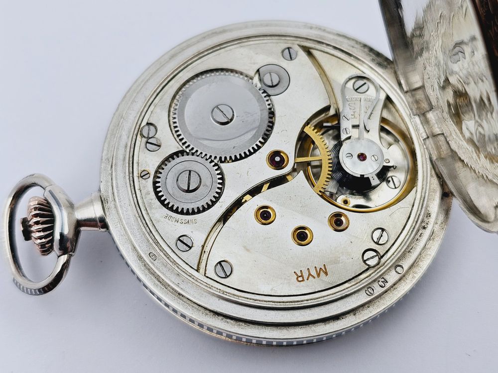 Chronometre MYR Savonette Taschenuhr 800 Tula Silber (Gebraucht) in ...
