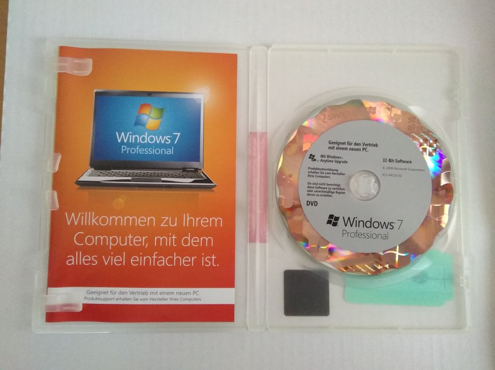 WINDOWS 7 PRO 32-BIT DEUTSCH OEM (Neu (gemäss Beschreibung)) in Bern ...