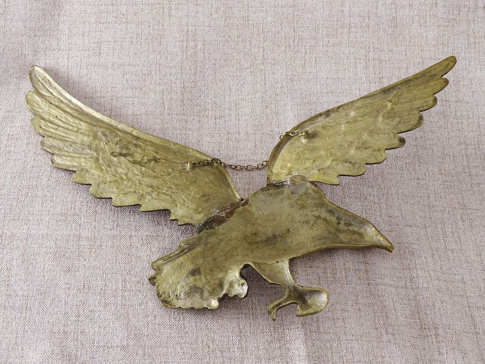 Vintage Mid-Century Wanddeko – Goldener Adler – Messing (Gebraucht) in ...