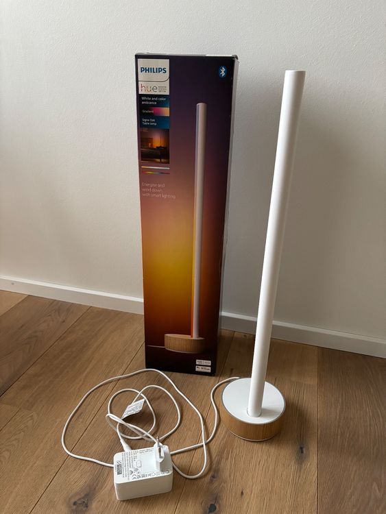 Philips Hue Gradient Signe Tischleuchte Oak + Garantie (Gebraucht) in ...