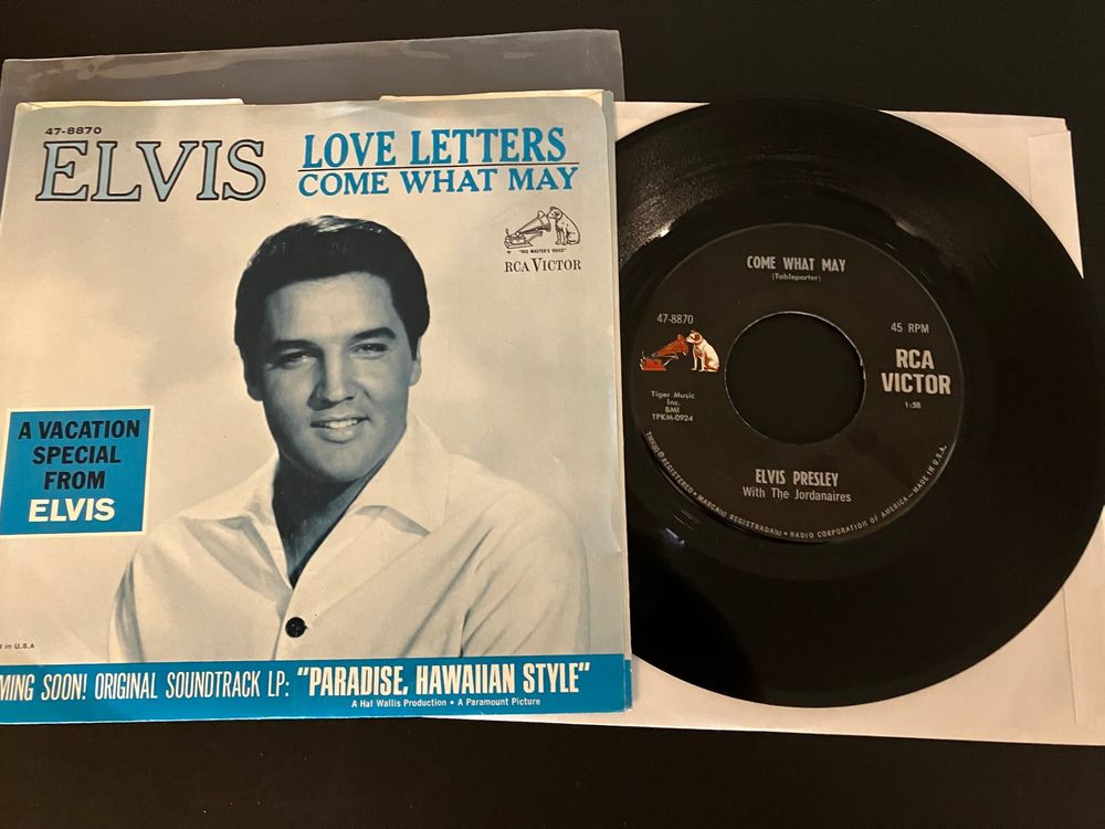 Elvis Presley Single Love Letters / USA Original (Gebraucht) in ...