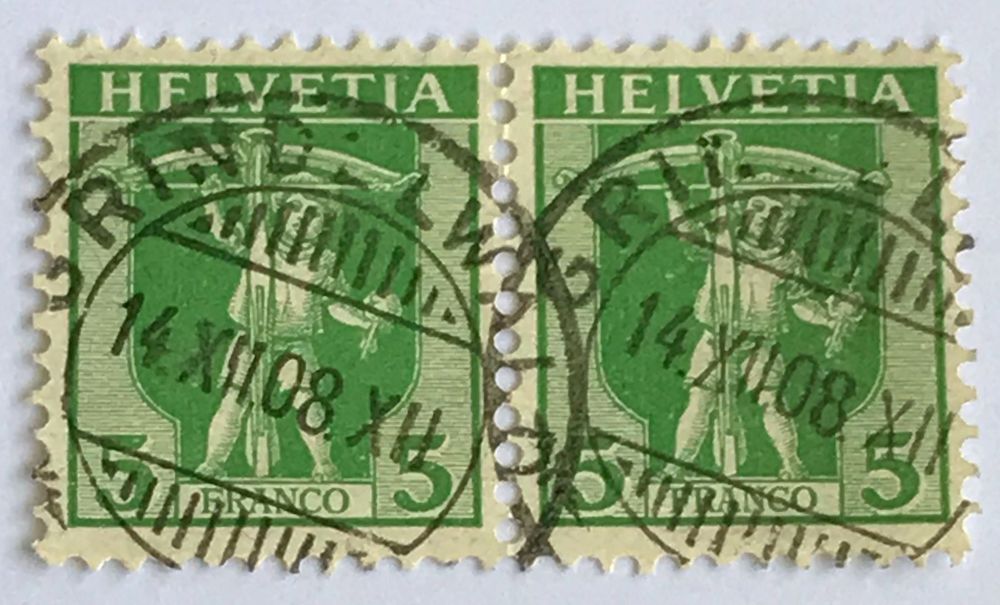 Nr.103 paar mit Vollstempel (Gebraucht) in Aarau für CHF 0.4 – mit Lieferung auf Ricardo kaufen