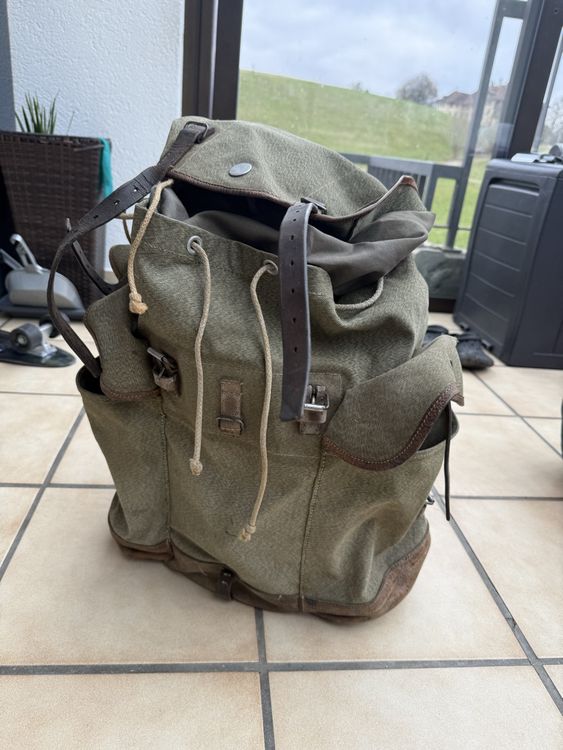 Antiker Alter Militär Rucksack | Kaufen auf Ricardo