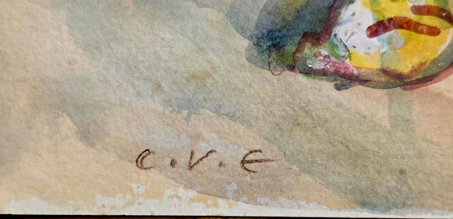 Aquarell Clara Vogelsan Eymann (44 x 34) 40 % seines Wertes (Gebraucht ...