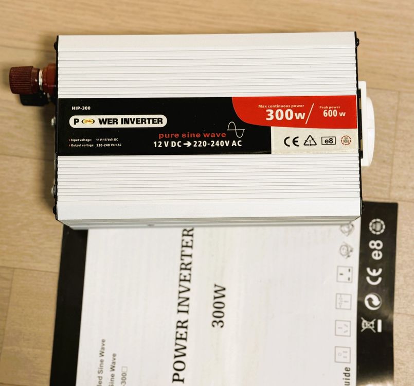 Spannungswandler Wechselrichter 12V 300W (reine Sinuswelle) (Neu (gemäss Beschreibung)) in Arbon ...