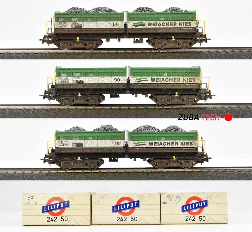 Liliput 3x Kieswagen SBB H0 GS mit OVP | Kaufen auf Ricardo