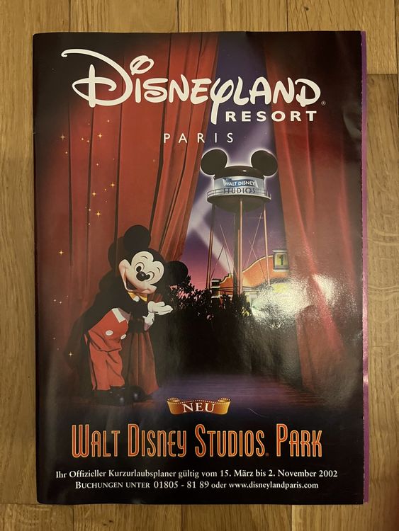 Disneyland Resort Paris Brochure Year 2002 (Neu (gemäss Beschreibung ...