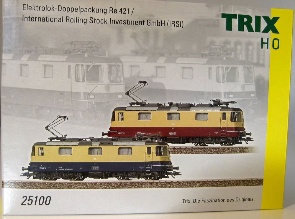 Trix 25100 Doppelpack E-Lok Re 421 TEE,Digital,Sound (Neu und ...