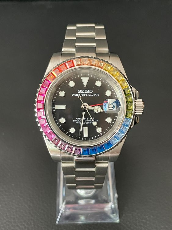 Seiko Mod Rainbow Sub GMT NH34 40mm | Kaufen auf Ricardo