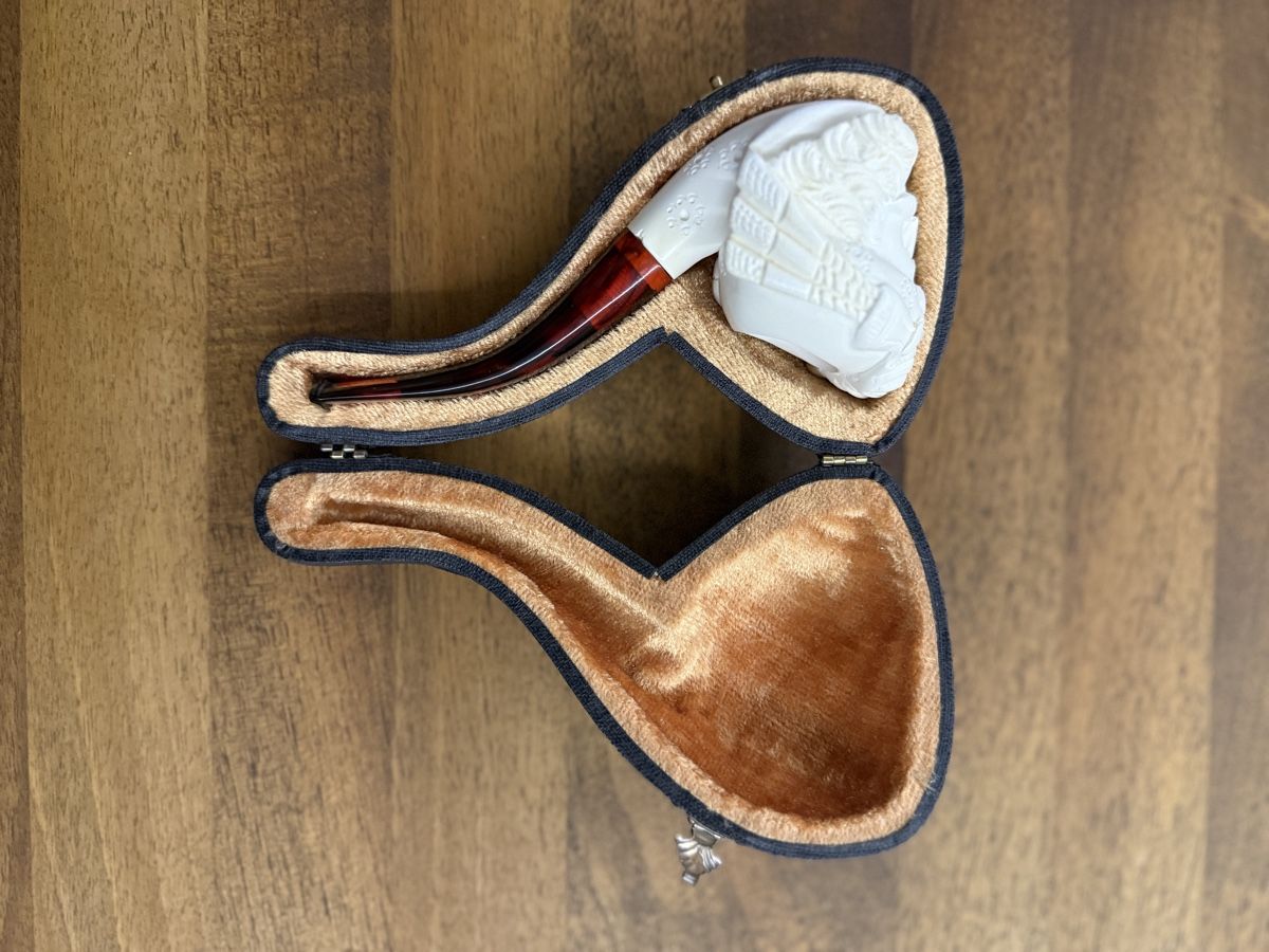 Vintage Meerschaum Pipe with Case - Unique Collectible (Neu (gemäss ...