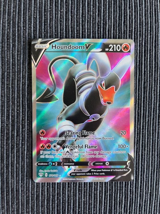 Pokemon Houndoom V Fullart Darkness Ablaze | Kaufen auf Ricardo