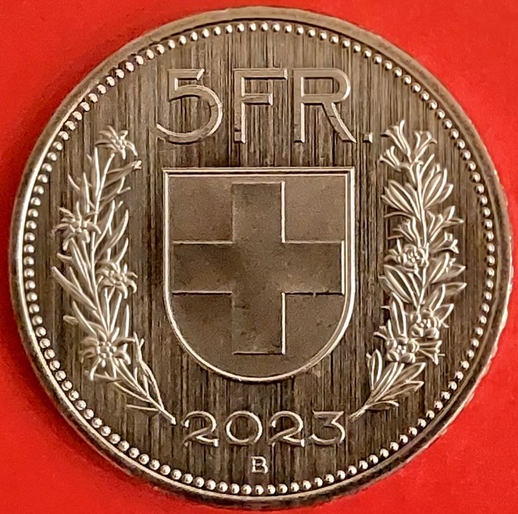 5 Franken 2023 stgl / bu (Neu (gemäss Beschreibung)) in Arch für CHF 34 – mit Lieferung auf ...