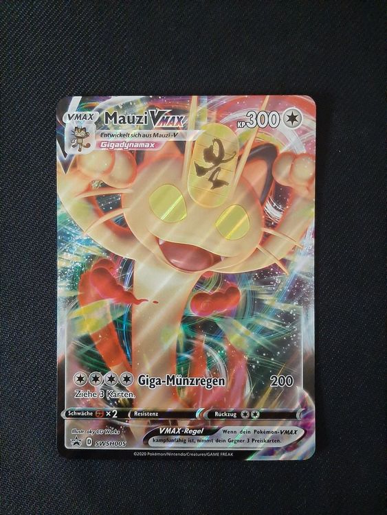 Pokémon Mauzi VMAX SWSH005 Promo XXL | Kaufen auf Ricardo