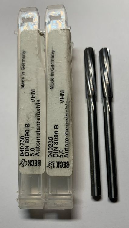 Schaublin 2 Neue VHM-Reibahlen ø - 5.0 mm von BECK | Kaufen auf Ricardo