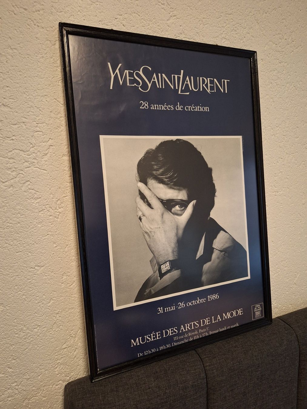 Original 1986 Yves Saint Laurent YSL Event Poster / Plakat (Gebraucht ...