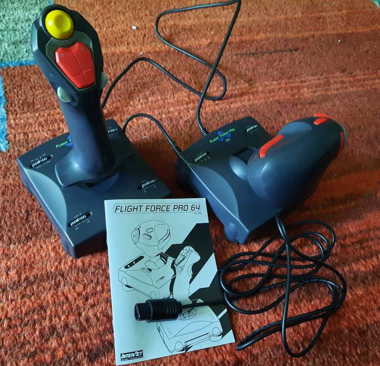 Gashebel & Joystick Flight Force Pro für Nintendo 64 Konsole (Gebraucht ...