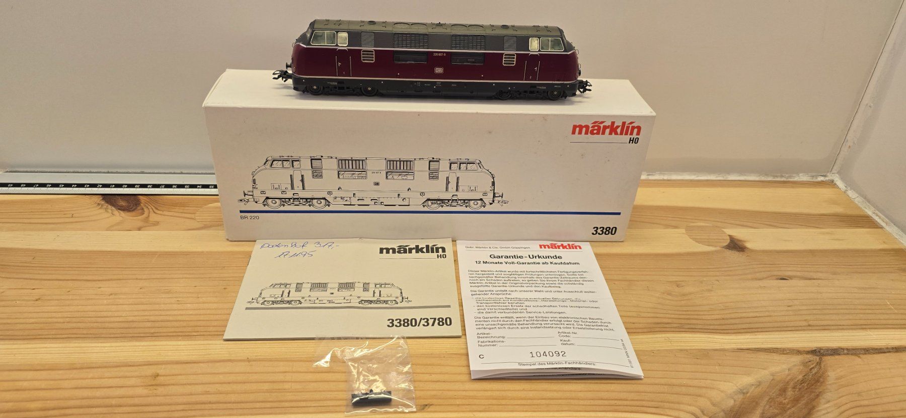 Märklin 3380 Diesellok BR V 220 DB (Gebraucht) in Brislach für CHF 70 ...