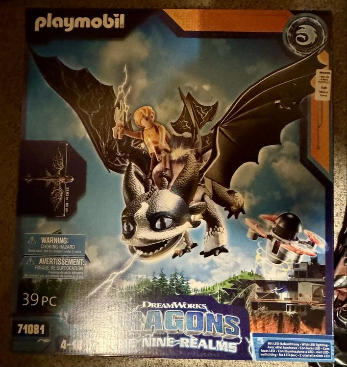 Playmobil 71081 Dragons The Nine Realms – Thunder & Tom (Neu und ...