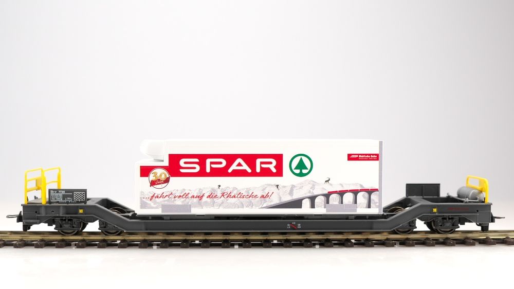 Bemo 2289110 RhB Containerwagen "Spar Berge" 4-achs H0m (Neu und ...