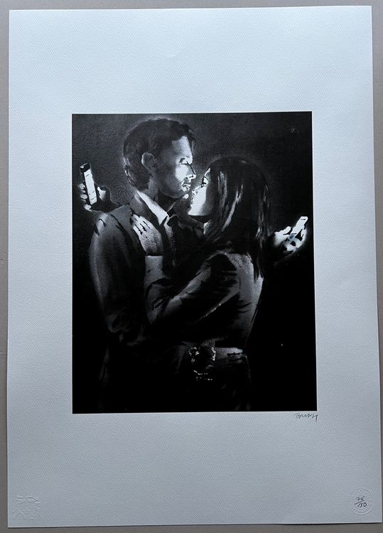 Banksy « Mobile Lovers » XL VERSION 76/150 | Kaufen auf Ricardo