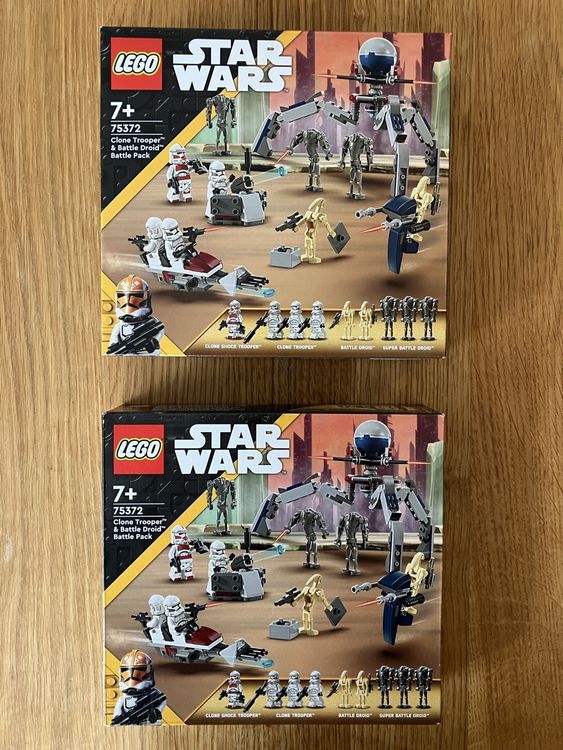 2x Lego 75372 Clone Trooper & Battle Droid Battle Pack | Kaufen auf Ricardo