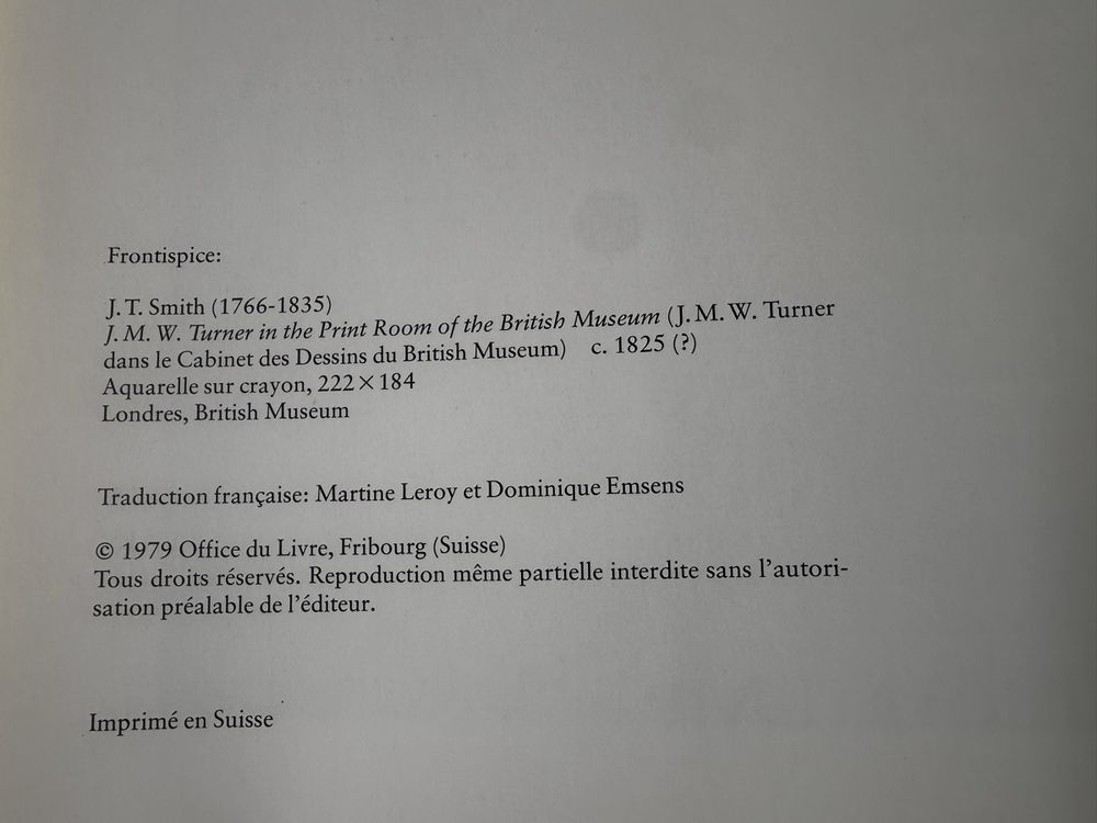 Livre « J.M.W. TURNER Vie et œuvre » par Andrew Wilton (D'occasion) à ...