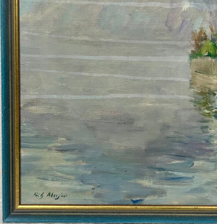 Fritz Meijer (1900-1969)Blick auf der Luganersee Gemälde | Kaufen auf Ricardo