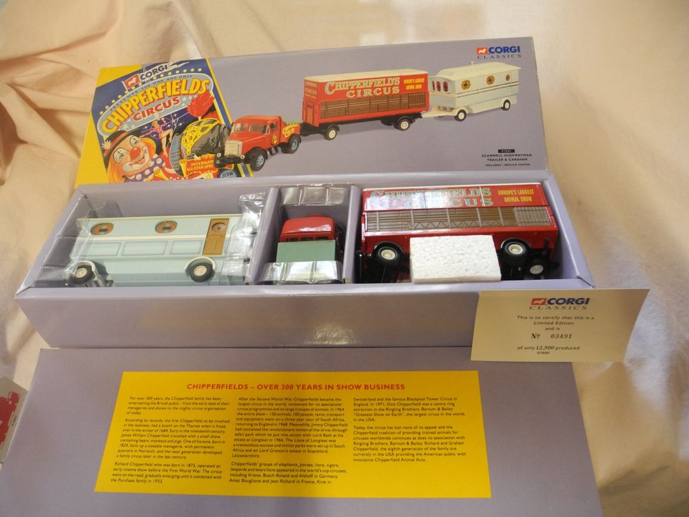 CORGI TOYS NR.97885 SCAMMEL TRAILER + CARAVAN CHIPPERFIELDS | Kaufen ...