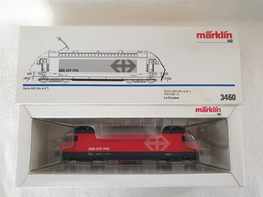 Märklin H0/WS 3460 E Lok Re 4/4 rot ovp (Gebraucht) in Mehlsecken für ...