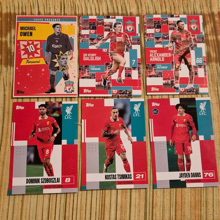 Topps, Liverpool FC, 6 Karten aus Fan-Set 2024/25 (Gebraucht) in ...