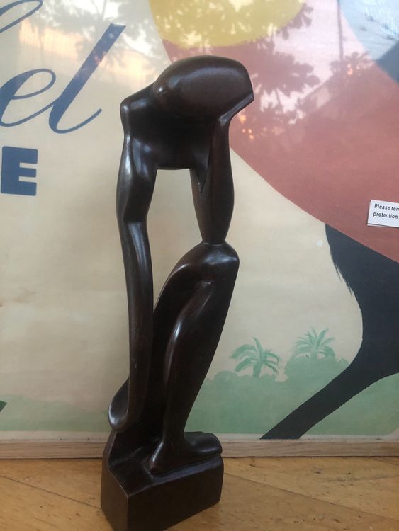 Skulptur von Festus Idehen Künstler Nigeria "der Denker" | Kaufen auf ...