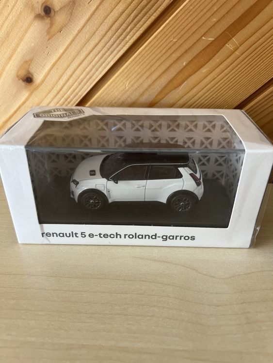 Renault 5 E-Tech Roland Garros Modellauto 1:43 neuwertig R5 (Neu und ...