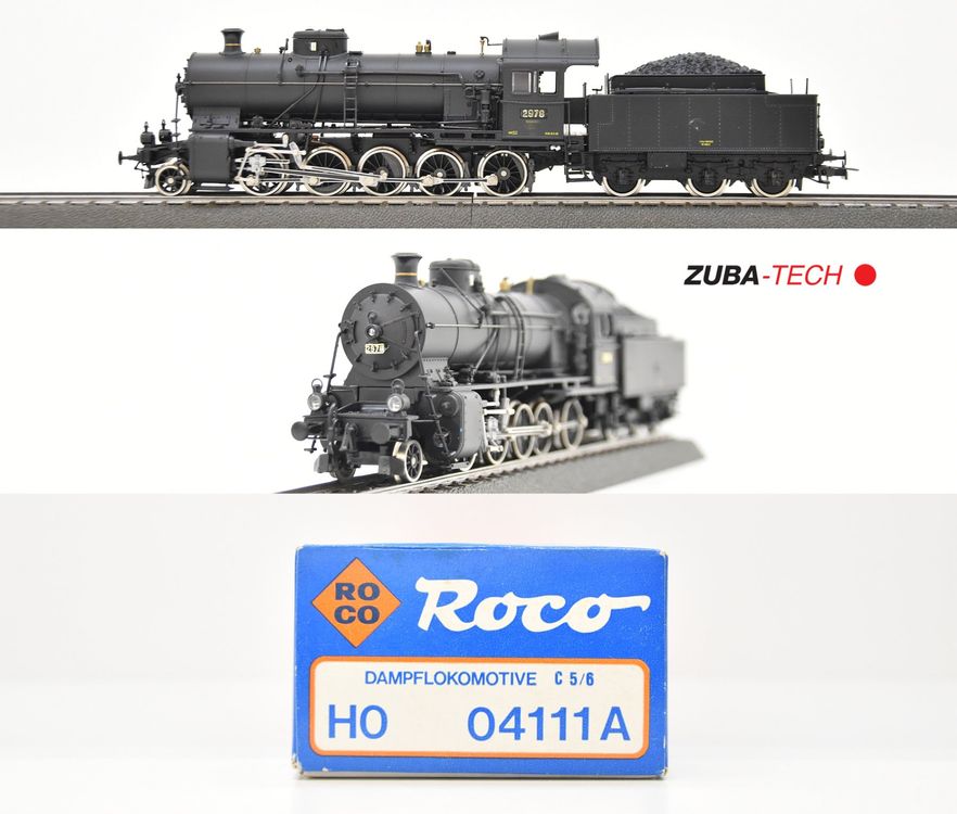 Roco 04111A Dampflok C 5/6 Elefant SBB H0 GS Analog mit OVP | Kaufen ...
